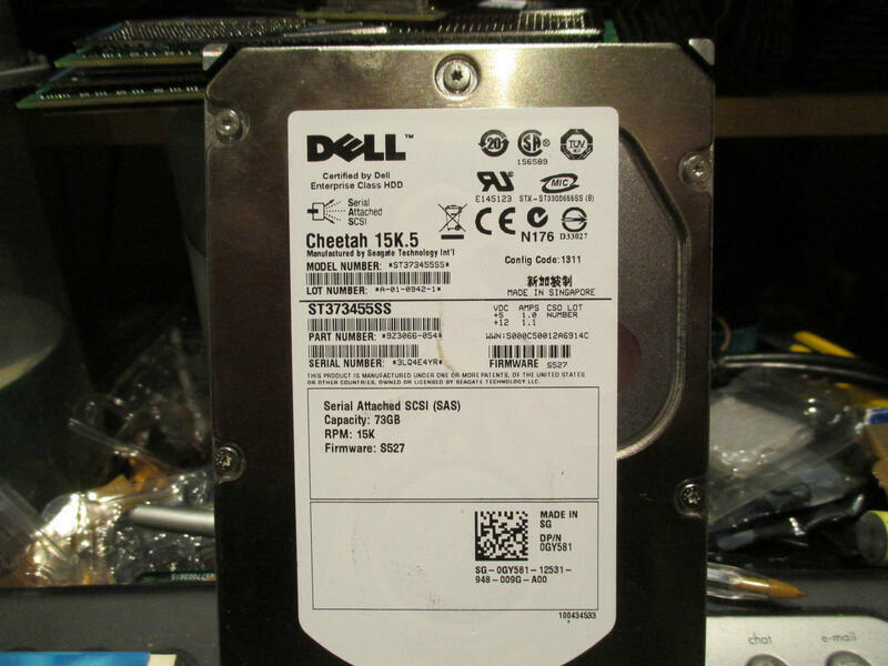 現貨DELL 2950 2900 R710 伺服器硬盤73G 15K SAS 3.5寸ST373455SS | 露天市集 | 全台最大的網路購物市集
