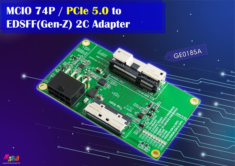 MCIO 74P/PCIe 5.0 to EDSFF 2C with 12V Hot Plug controller | 露天市集 | 全台最 ...