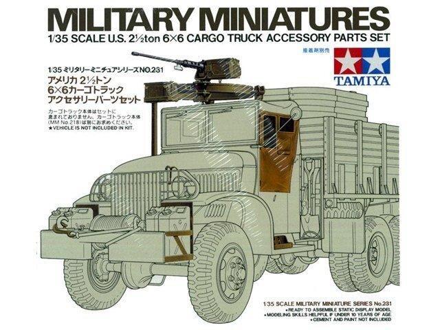 TAMIYA 1/35 美國陸軍 2.5噸 6X6 軍用貨車配件組 (35231) | 露天市集 | 全台最大的網路購物市集