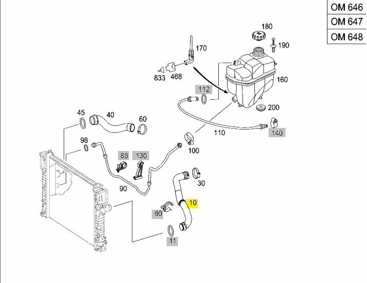 【SFF雙B賣場】BENZ W211/E240/E320 水管[上] 2115010382 | 露天市集 | 全台最大的網路購物市集