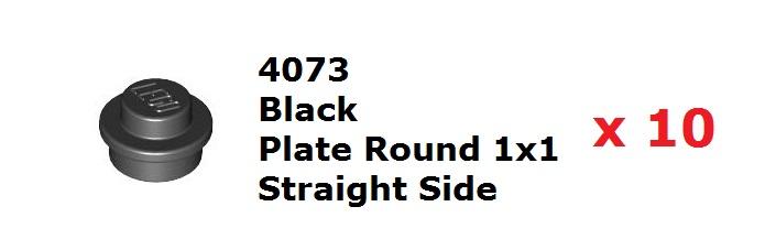 【磚樂】10個一組 LEGO 樂高 4073 614126 Plate Round 1x1 黑色 圓粒 | 露天市集 | 全台最大的網路購物市集