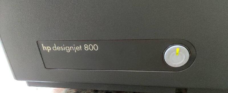 HP DesignJet 800 (42-inch) C7780B印表繪圖機過電可開機/不知好壞 故障機零件機(售完.) | 露天市集 | 全 ...