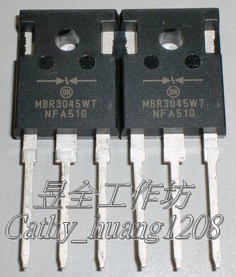 蕭特基二極体 ON MBR3045WT TO-247 (1→2←3) 45V 30A VF