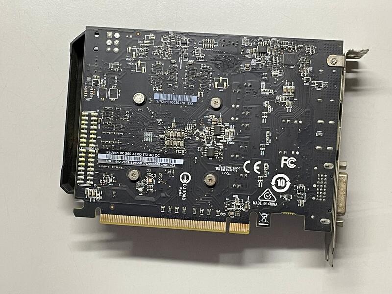 微星 msi Radeon RX 560 AERO ITX 4G OC RX560 4GB DDR5 免插電 顯示卡 | 露天市集 | 全台最 ...