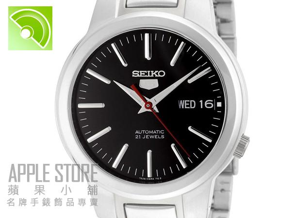 【蘋果小舖】SEIKO 盾牌5號競速鋼帶機械表-黑色 SNKA07K1 | 露天市集 | 全台最大的網路購物市集