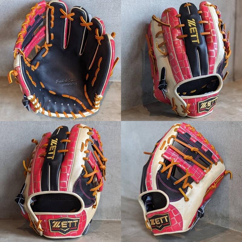 貳拾肆棒球--日本帶回ZETT PRO STATUS 母親節限定 源田式樣內野手套 | 露天市集 | 全台最大的網路購物市集
