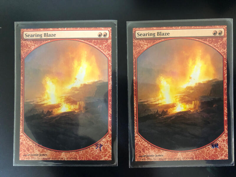 魔法部屋MTG單卡售 Searing Blaze 炙熱火光 【英文版NM】(全圖卡-回饋計畫無字牌) | 露天市集 | 全台最大的網路購物市集