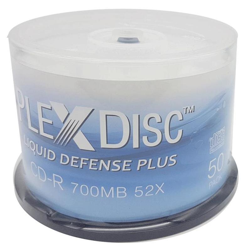 【台灣製造】PLEXDISC超亮面防水可列印CD-R 52X / 700MB空白光碟燒錄片 50片 | 露天市集 | 全台最大的網路購物市集