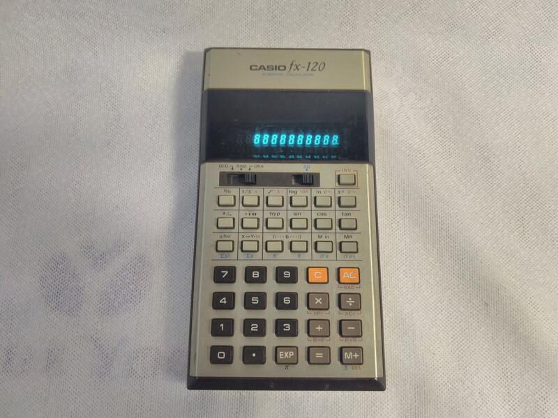 (H88)早期計算機~ CASIO Fx-120 LED~測試如圖/售出不退/電池自備~ | 露天市集 | 全台最大的網路購物市集