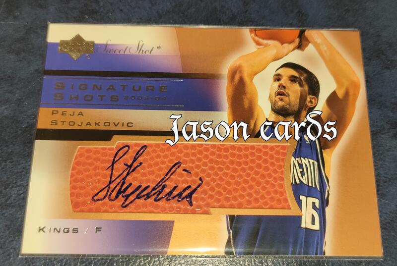 2003-04 UD Signature Shots Autograph Peja Stojakovic | 露天市集 | 全台最大的網路購物市集