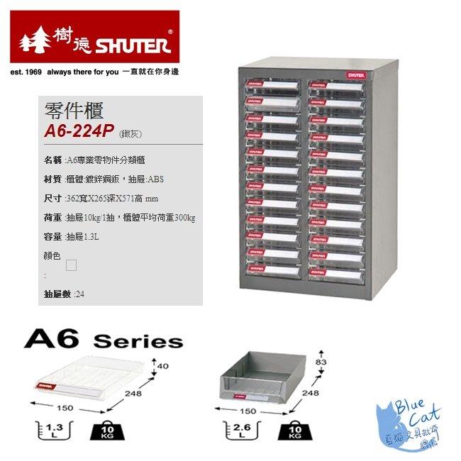 【不可超商取貨】工具櫃/整理櫃【BC01186】A6-224P/A6專業零物件分類櫃《樹德》【藍貓BlueCat】 | 露天市集 | 全台最大的網路購物市集