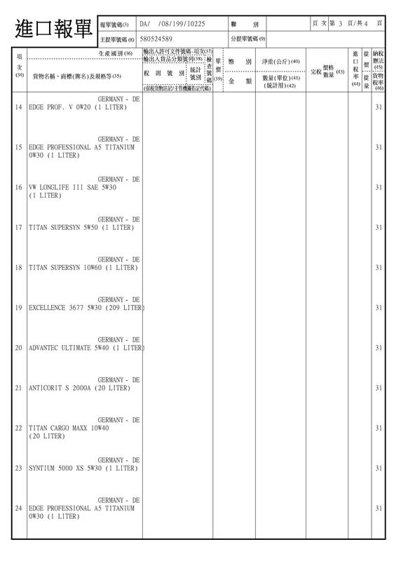 【小皮機油】嘉實多 CASTROL EDGE V 0W20 0W-20 VOLVO VCC RBSO-2AE 汽油 柴油 | 露天市集 | 全 ...