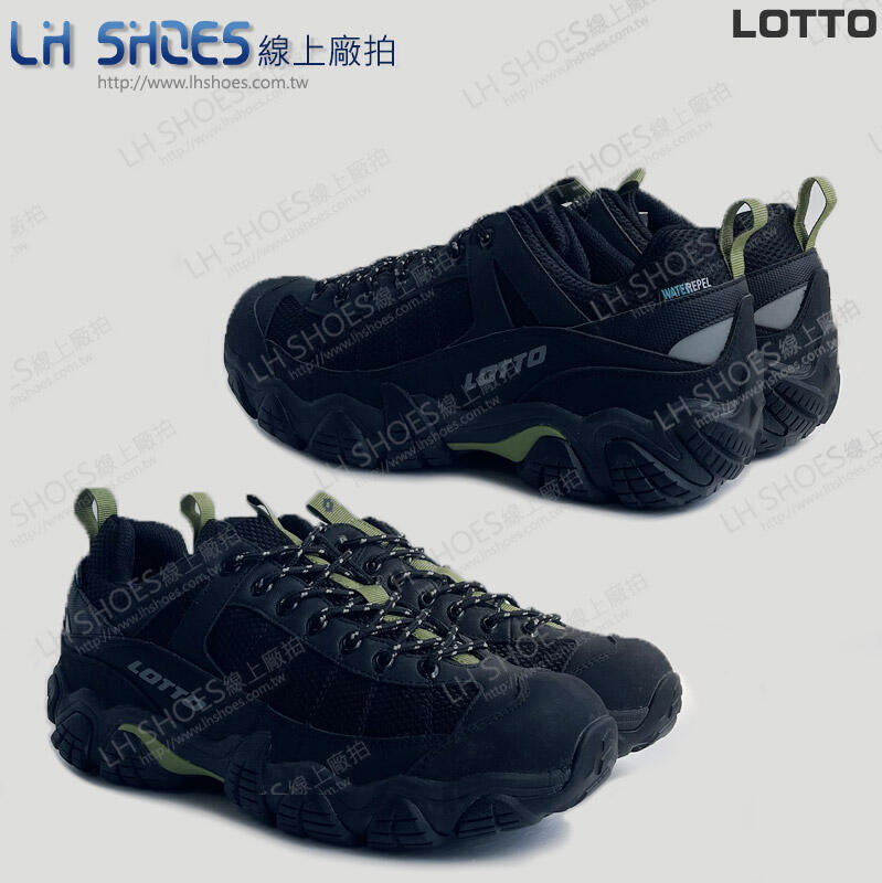 LH Shoes線上廠拍LOTTO黑色防水登山踏青鞋、運動鞋(6750)【滿千免運費】 | 露天市集 | 全台最大的網路購物市集