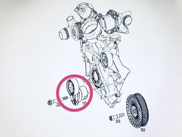 全新 賓士Benz W204 W207 W212 M274引擎 原廠惰輪調整器 緊張輪總成 A2742001270 | 露天市集 | 全台最大 ...