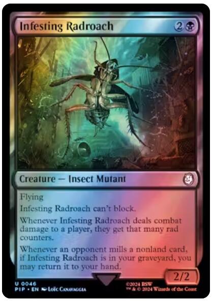 [ALG卡牌專門] PIP Fallout 異塵餘生 Infesting Radroach 英文 普/閃/金圓閃 | 露天市集 | 全台最大的 ...