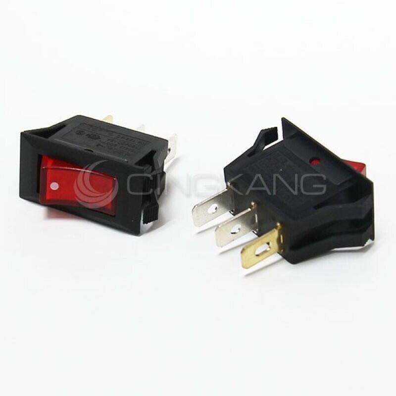 京港電子【150402030007】3P2段 ON-OFF 黑殼紅帶燈開關 110/220V(ROHS) | 露天市集 | 全台最大的網路購物市集