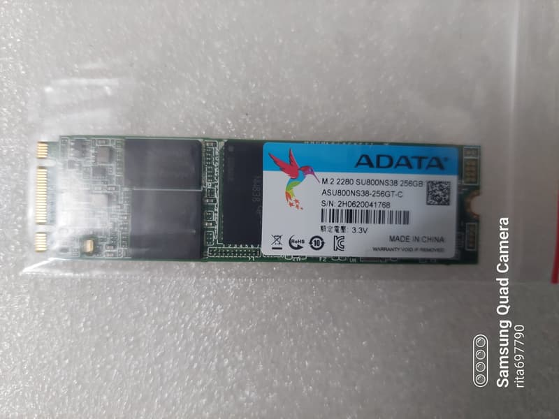 ADATA M.2 2280 SU800NS38 256GB SSD SATA | 露天市集 | 全台最大的網路購物市集