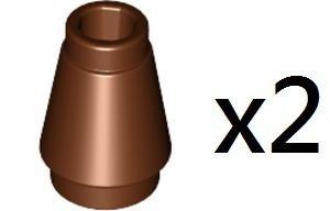 LEGO Reddish Brown Round Brick Cone 1x1 樂高紅棕色 小圓錐磚兩個 4529242 | 露天市集 | 全 ...