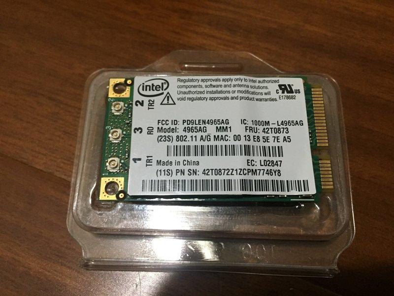 IBM Lenovo Intel 4965 AG 無線網卡 FRU:42T0873 全新T61/p R61 X61用 | 露天市集 | 全台最 ...