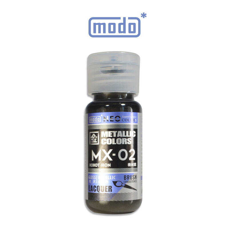 【modo摩多製造所】NEO瓶 全新二代金屬色 MX-02 MX02 機械鐵/30ML/模型漆｜官方賣場 | 露天市集 | 全台最大的網路購物市集