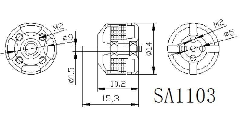MUKAS 》梟鷹動力Eaglepower SA1103 Lite多軸競速無刷馬達 | 露天市集 | 全台最大的網路購物市集