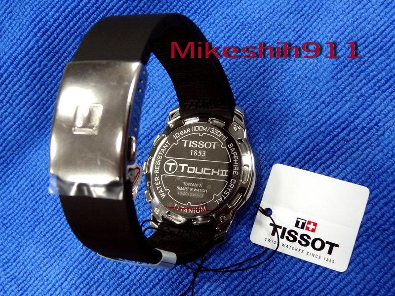 全新收藏正品TISSOT T-TOUCH II TITANIUM T047.420.47.207.00公司貨盒單齊全 | 露天市集 | 全台最 ...