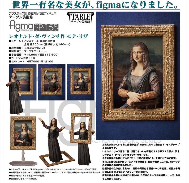 【酷比樂】預購243月免訂金 Gsc 代理版 桌上美術館 蒙娜麗莎 李奧納多‧達文西作品 Figma 512100 露天市集 全台最大的網路購物市集