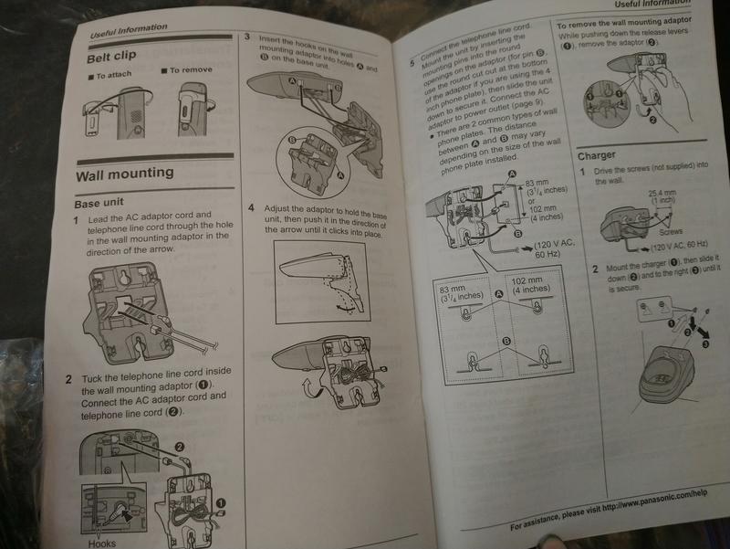 (全新未用過) Panasonic KX-TG6411/6412/6413/6423/6473無線電話掛牆壁用的塑膠掛壁 | 露天市集 | 全 ...