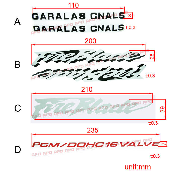 APO~H10-20~NINJA貼紙/NINJA300/ER6F/FIREBLADE/PGM/DOHC16VALVE | 露天市集 | 全台最 ...