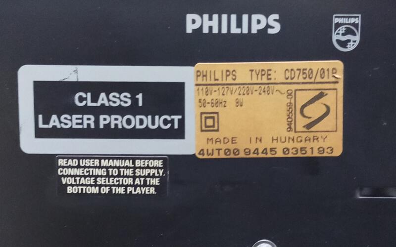 歐洲原裝 Philips CD 750 CD Player 附全新遙控器 （CY) | 露天市集 | 全台最大的網路購物市集