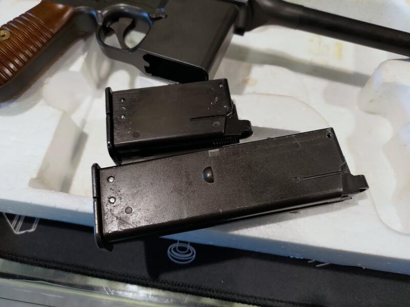 二手寄賣 9成新 HFC M712 全金屬瓦斯槍 C96手槍 BB槍 軍用毛瑟槍 盒子砲 1槍2匣 | 露天市集 | 全台最大的網路購物市集