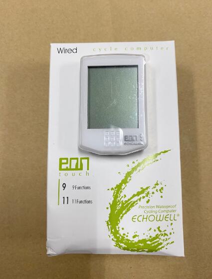 三重新鐵馬 全新盒裝ECHOWELL EON 9 觸控式冷光有線碼錶 (白) | 露天市集 | 全台最大的網路購物市集