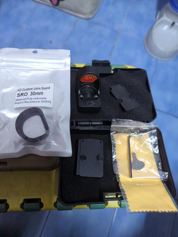 如圖版本 附專用防彈壓克力 水彈 凸刻 高品質 金屬板本 有殼SRO SRO2 內紅點快瞄 黑色 | 露天市集 | 全台最大的網路購物市集