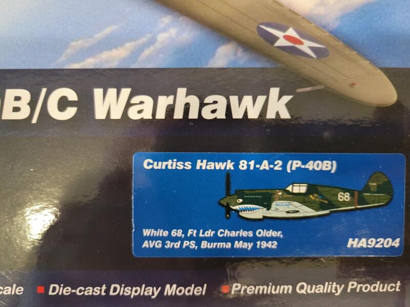 HM HA9204 飛虎隊 地獄天使 P-40B 查爾斯 ACE座機模型 1/48 HOBBY MASTER | 露天市集 | 全台最大的網路購物市集