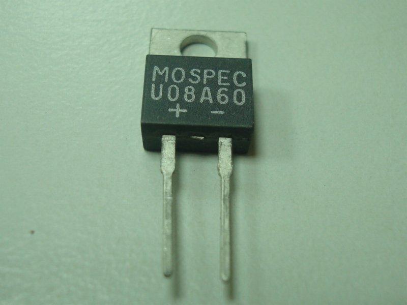電の店 B605 MOSPEC U08A60 SUPER FAST 高速大電流二極體 | 露天市集 | 全台最大的網路購物市集
