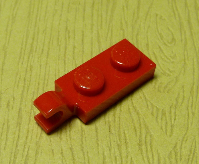 【小荳樂高】LEGO 紅色 1x2 薄片/薄板"窄側"帶1夾手-水平 Plate Clip 4534648 63868 | 露天市集 | 全台 ...