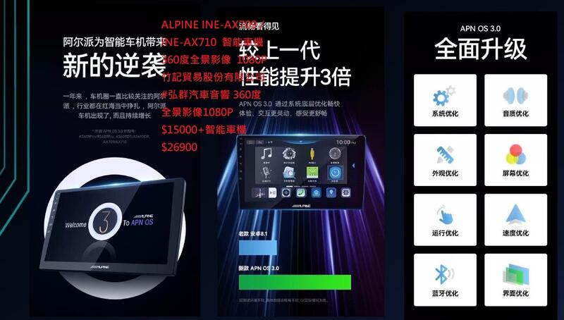 ALPINE INE-AX709 / INE-AX710 9吋/10吋通用型導航影音車機＊高速8核心 4+64G 雙導航 | 露天市集 | 全台最大的網路購物市集