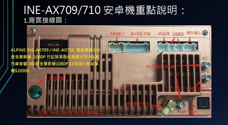 ALPINE INE-AX709 / INE-AX710 9吋/10吋通用型導航影音車機＊高速8核心 4+64G 雙導航 | 露天市集 | 全台最大的網路購物市集