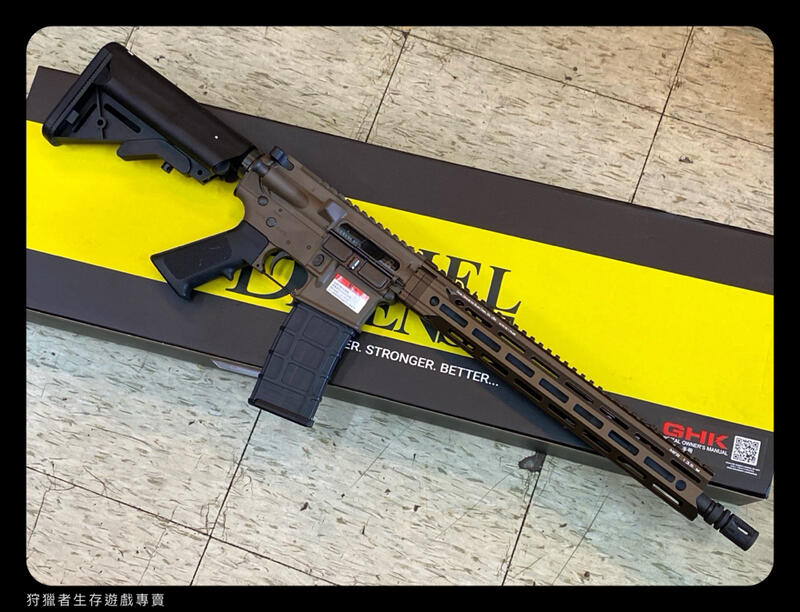 【狩獵者生存專賣】GHK DD M4 V7 14.5 吋 V3 GBB 氣動長槍-MFR M-LOK 戰術魚骨-沙色 | 露天市集 | 全台最 ...