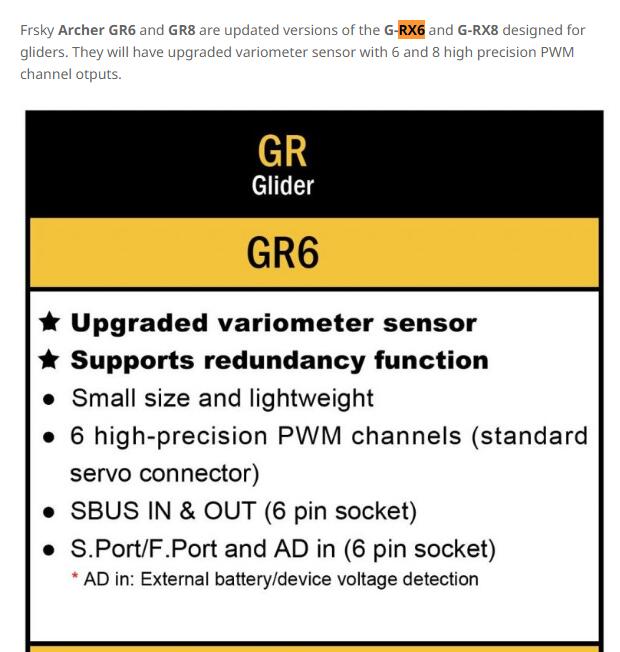 【巨將】 FRSKY GR6 接收機睿思凱航模滑翔機固定翼滑翔飛機接收機帶傳感器(不是G-RX6 G-RX8) | 露天市集 | 全台最大的 ...