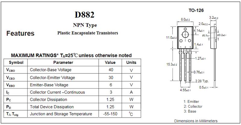 P002 > D882P 30V 3A TO -126 NEC 電晶體 NPN | 露天市集 | 全台最大的網路購物市集