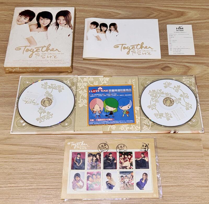 S.H.E TOGETHER CD+VCD 首版 附郵戳蓋章 SHE 田馥甄 任家萱 陳嘉樺 | 露天市集 | 全台最大的網路購物市集