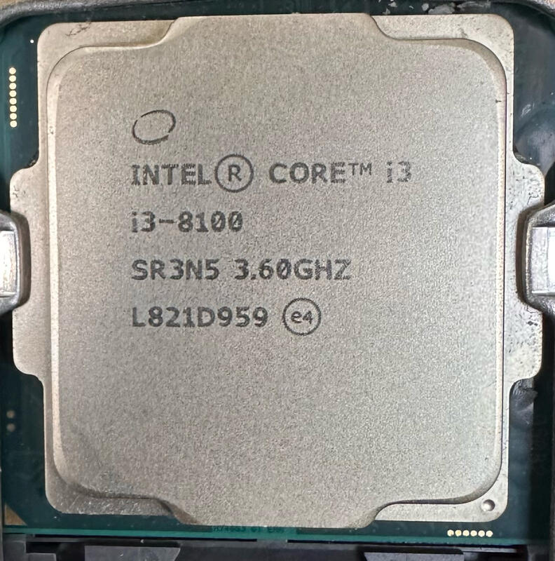 Intel i3-8100 第8代CPU LGA1151腳位 6M 3.60GHz 含風扇另有主機板可報價 | 露天市集 | 全台最大的網路購物市集