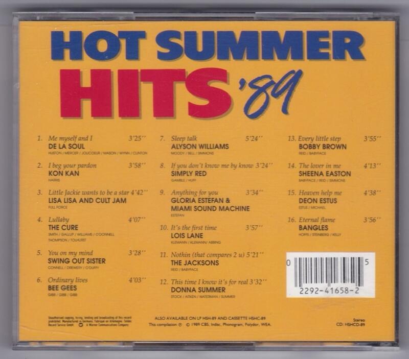 Hot Summer Hits '89 - Various（選輯CD）Kon Kan, De La Soul, Cure | 露天市集 | 全 ...