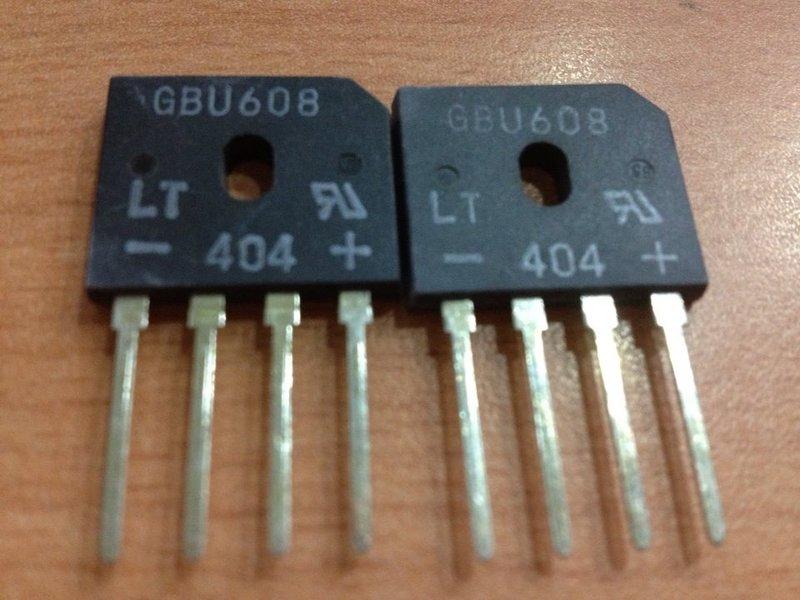 GBU608 - GLASS PASSIVATED BRIDGE RECTIFIERS | 露天市集 | 全台最大的網路購物市集
