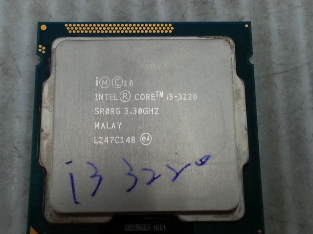 創憶電腦 】Intel Core i3 3220 3.3G 3M 1155 CPU 處理器 良品 直購價100元 | 露天市集 | 全台最大的網路購物市集