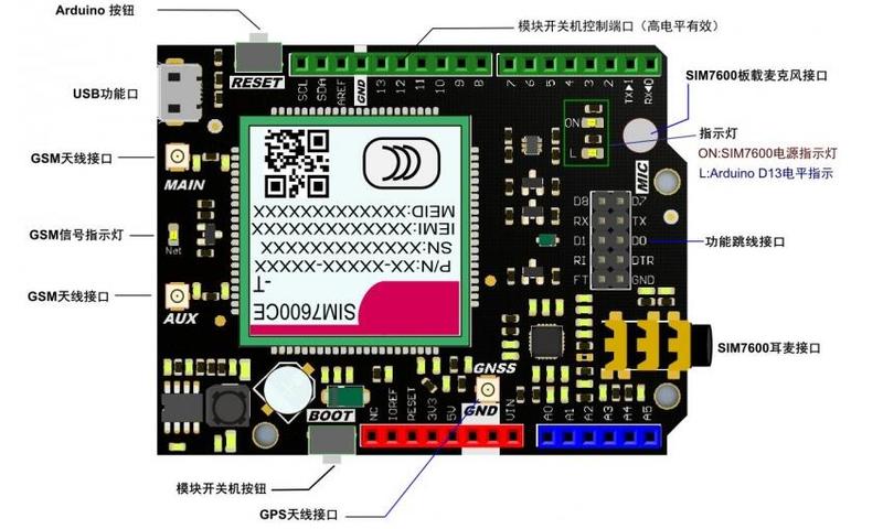 SIM7600CE-T 4G(LTE) Shield For Arduino UNO Leonardo Mega擴展板 | 露天市集 | 全台 ...