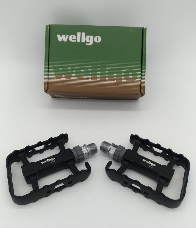 騎樂 公司貨 Wellgo LU-C17/輕巧培林踏板/踏板/培林/黑 | 露天市集 | 全台最大的網路購物市集