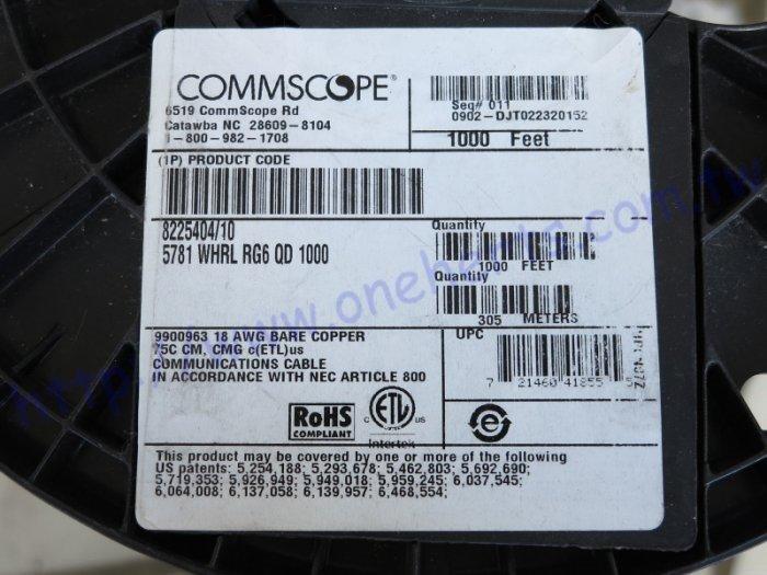 美國真品CommScope 5781白色純銅心RG6 同軸纜線 3Ghz 有線 衛星電視 BS CS日本衛星5C2V | 露天市集 | 全台最大的網路購物市集