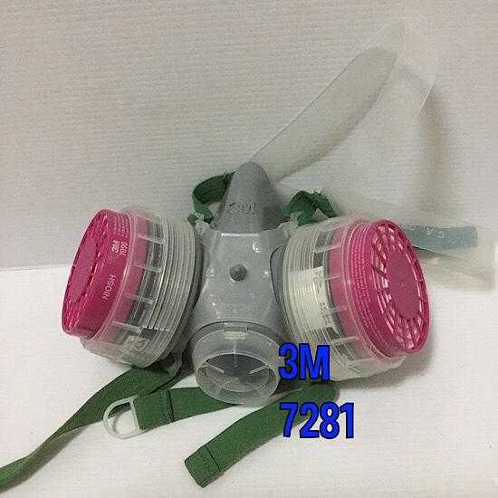3M,防毒面具,mask,型號7281,噴漆,研磨,粉塵過濾,有機溶劑調合,二手物品,7090濾毒罐 | 露天市集 | 全台最大的網路購物市集